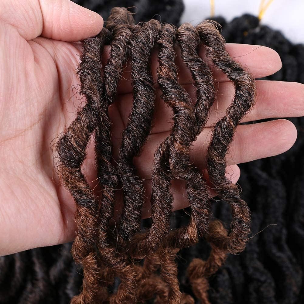Faux Locs Wavy Crochet Hair 6 Packs 18 Inches Passion Twists Hair ...