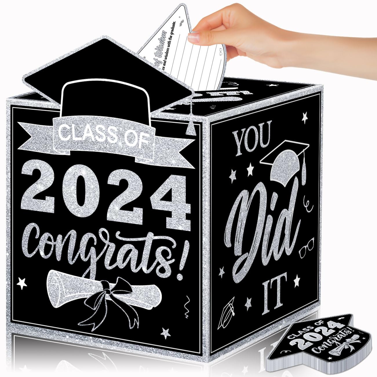 Graduation Card Box 2024 Graduation Decorations, Congrats Grad Card Box ...