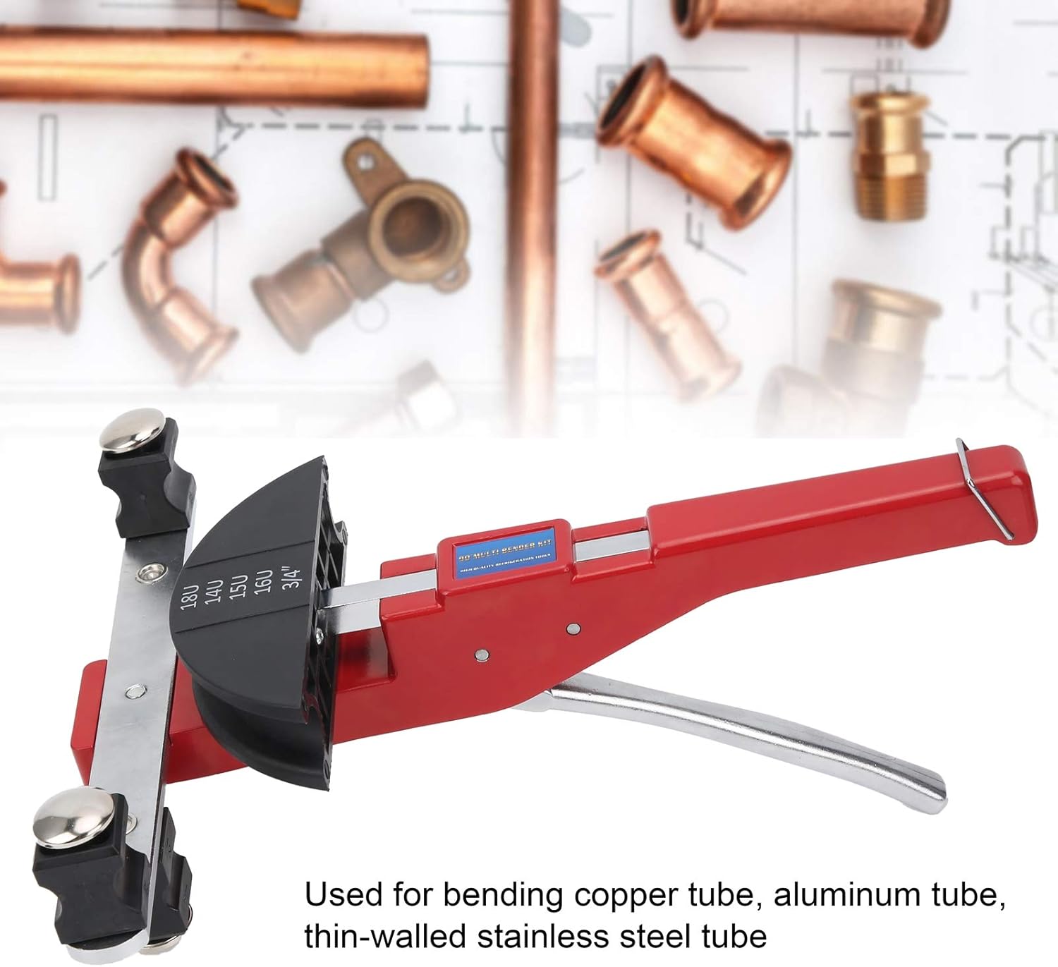 Buy Pipe Bender Set 90° Bent Pipe Bender Manual Bending Machine, CT‑999 ...