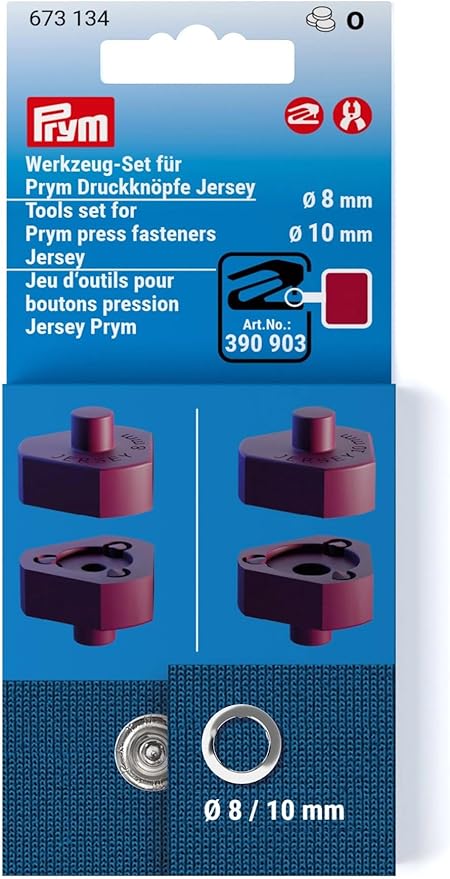 Prym - Prym Plastic Blackberry-Coloured (8-10mm) Jersey Press Fasteners ...