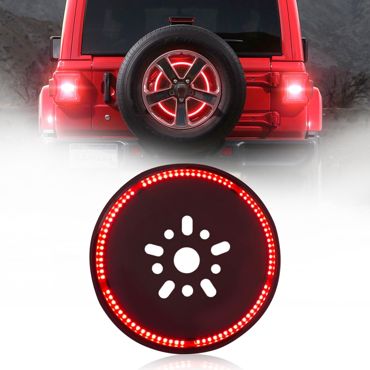 Amazon.com: AveneMark 85pcs Led for Jeep Spare Tire Brake Light Wheel ...