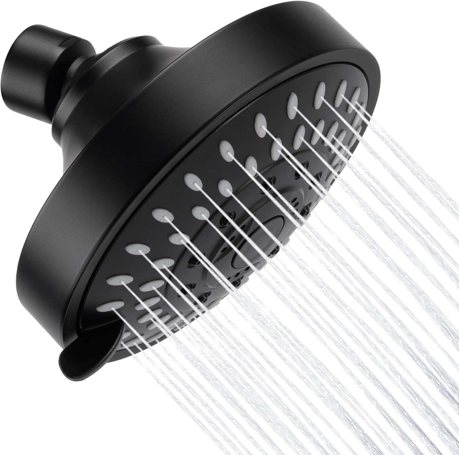 CENOSA Shower Head High Pressure Rain 6 Inch Round Black - Amazon.com