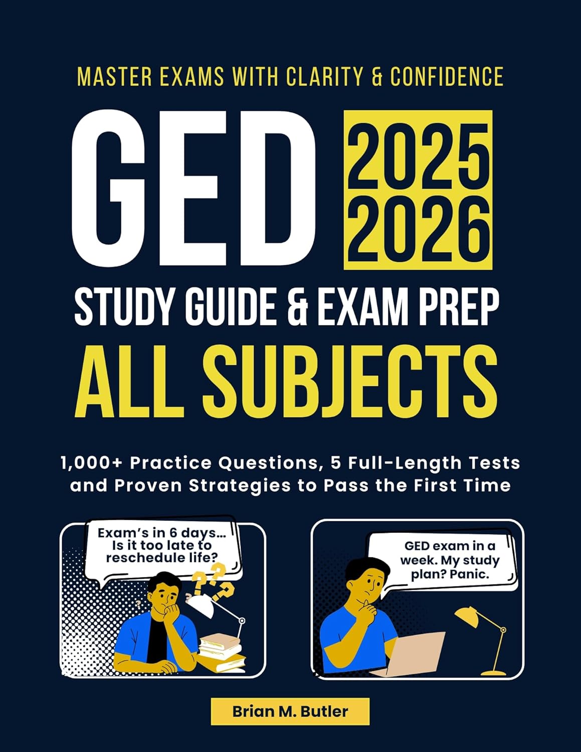 Amazon.com: GED STUDY GUIDE AND EXAM PREP 2025-2026 All Subjects: 1,000 ...
