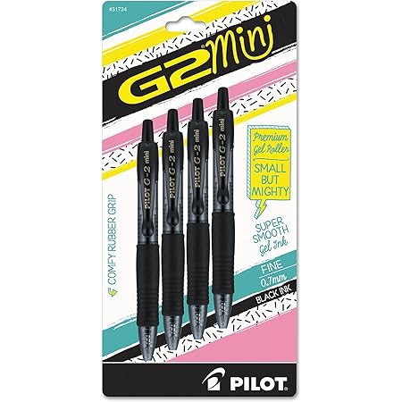 Amazon.com: Pilot, G2 Mini Premium Rolling Ball Gel Pens, Fine Point 0 ...