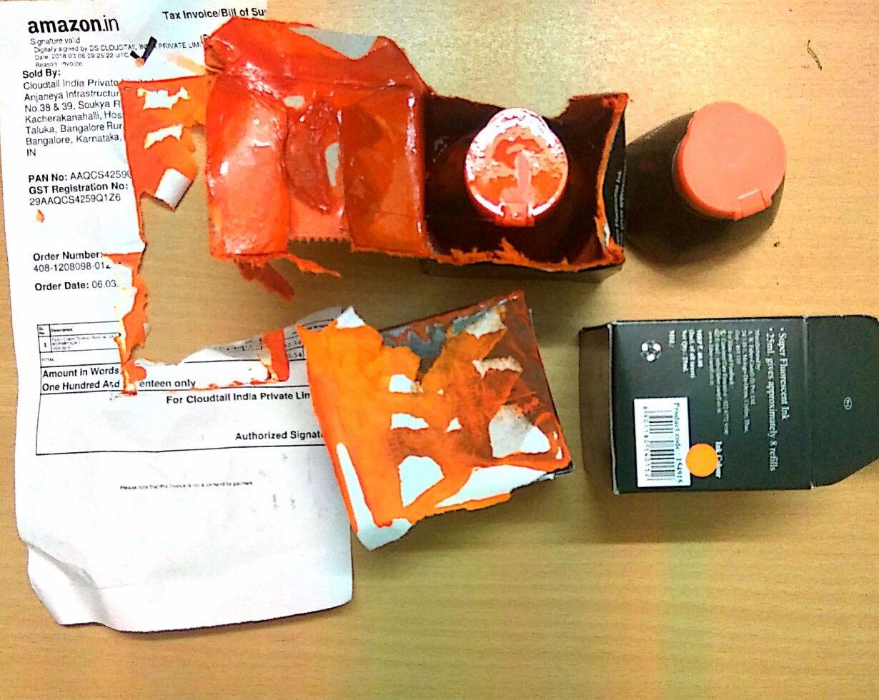 Faber-Castell Textliner Refill Ink - 25ml (Orange) : Amazon.in: Office ...