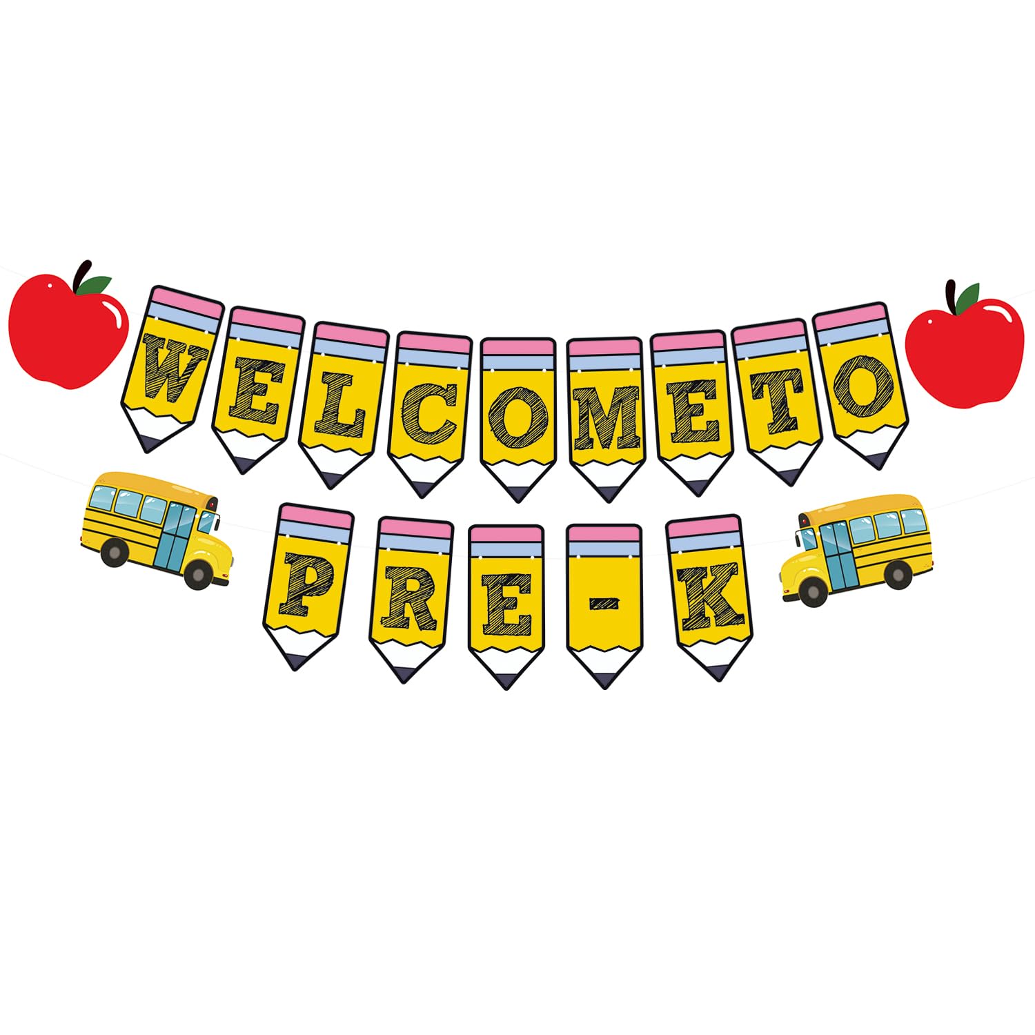 Amazon.com: Welcome to PRE-K Banner,PRE K Back to School Decorations ...