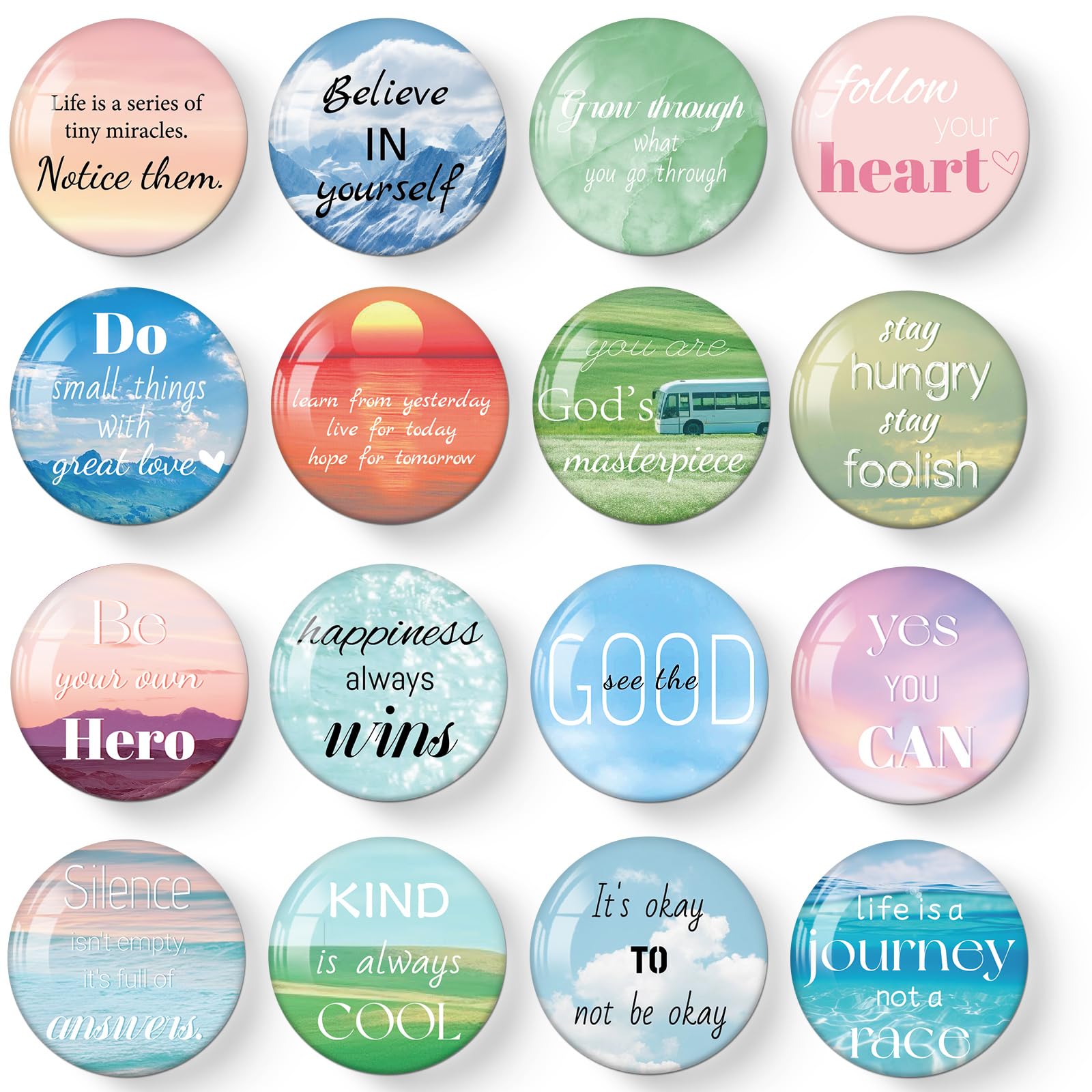 Snapklik.com : 16PCS Inspirational Magnets For Fridge, Motivational ...