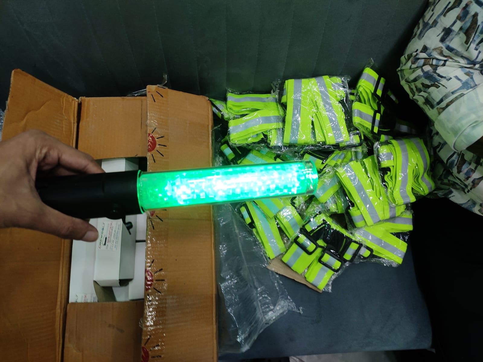 CREWBOLT Waterproof Traffic Baton Light Stick | 28 CM LED Road Safety ...