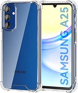 USTIYA Funda para Samsung Galaxy A25 5G 6.5 Pulgadas Transparente Case Uso Rudo Acrílico + TPU ...