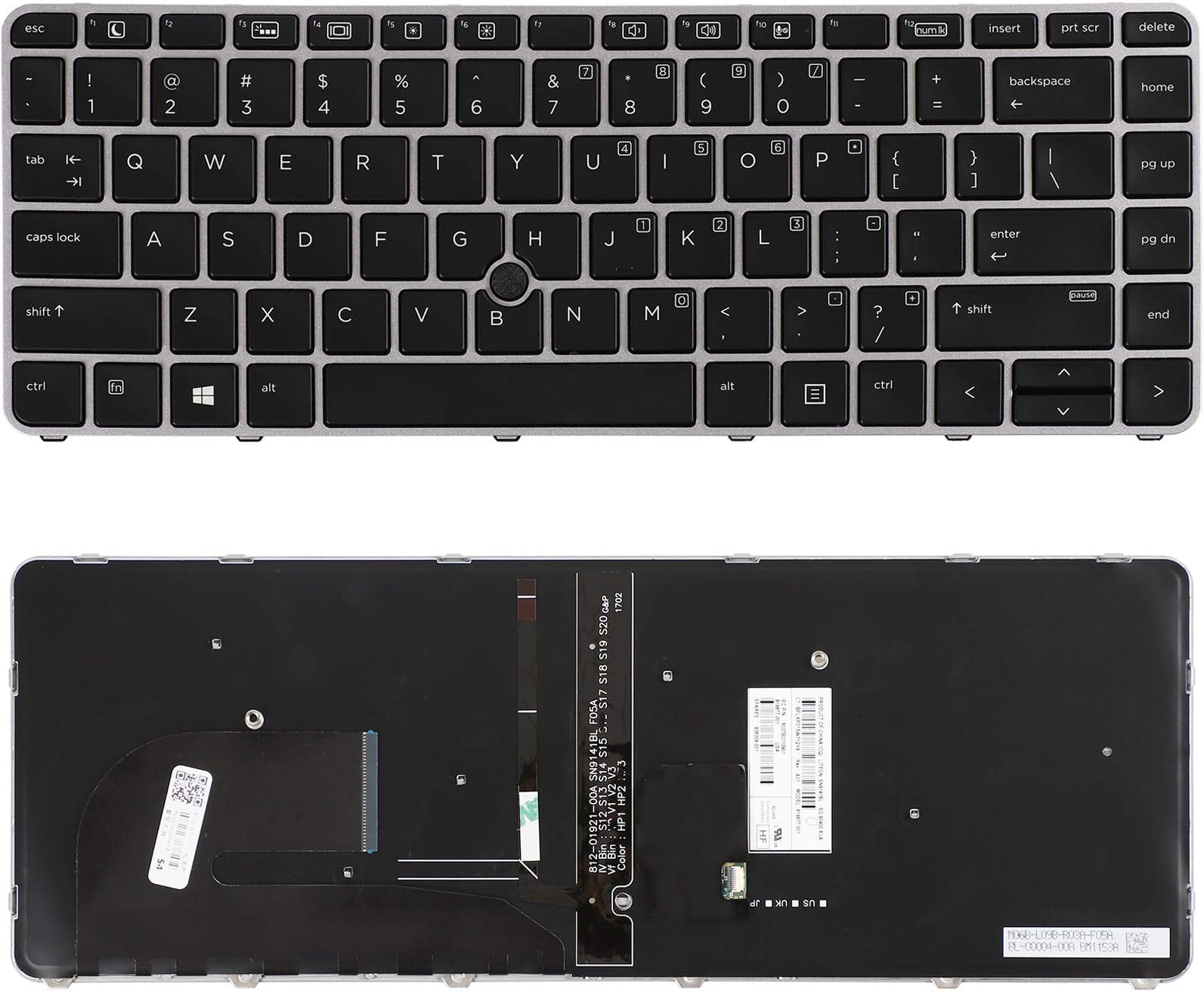 Amazon.com: New Keyboard Replacement for HP EliteBook 745 G3 G4 840 G3 ...