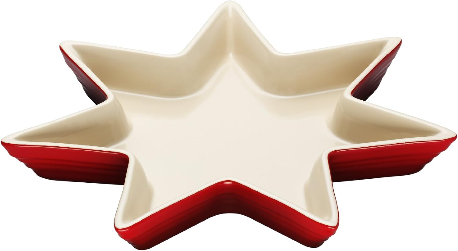 Amazon.com: Le Creuset - 32cm Star Shaped Flan / Serving Dish - RED ...