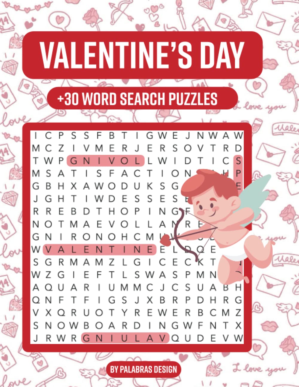 Valentine’s Day Word Search: 32 Large Print Valentine’s Day themed ...