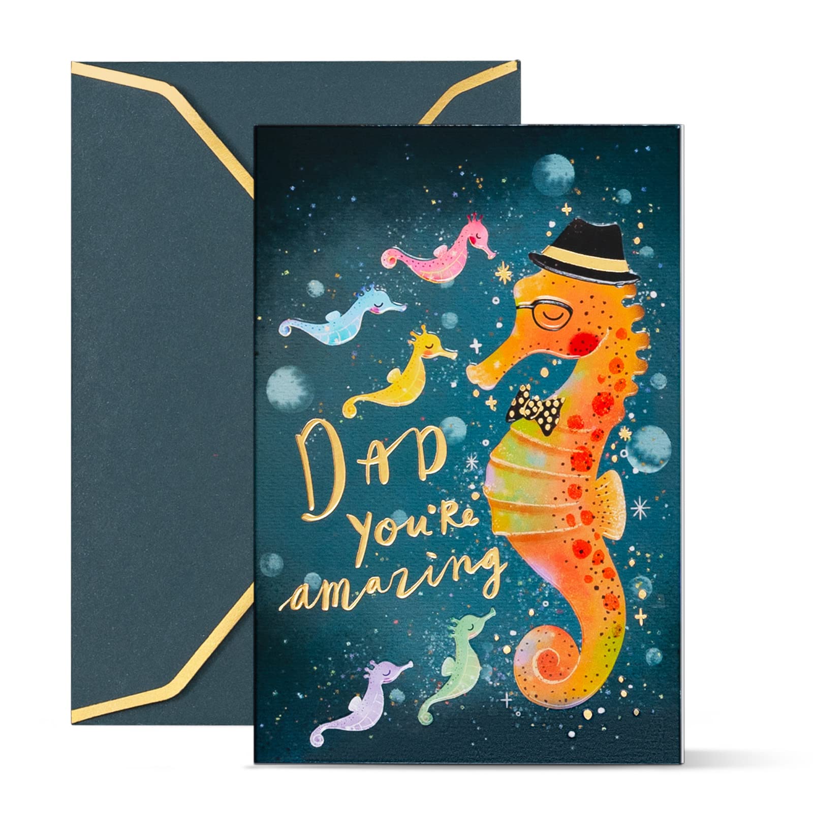 Amazon.com : Prims & Flourish Father's Day Cards, 2-Pack 4 x 6 Inches ...