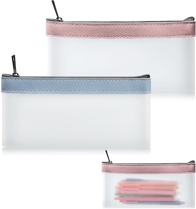 Amazon.com: Ouligay 2Pcs Clear Pencil Pouch Zipper Pencil Pouch ...