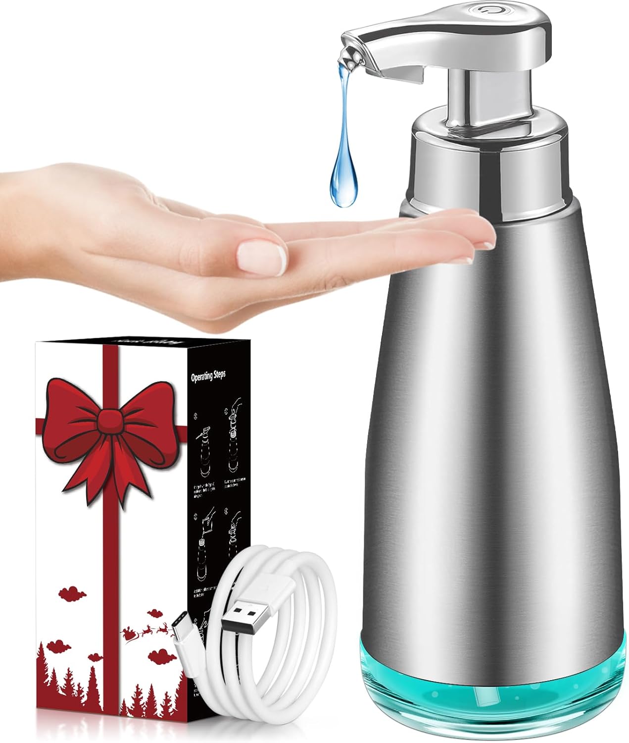 Amazon.com: Kekele Baby Automatic Soap Dispenser-Stainless Steel Sensor ...