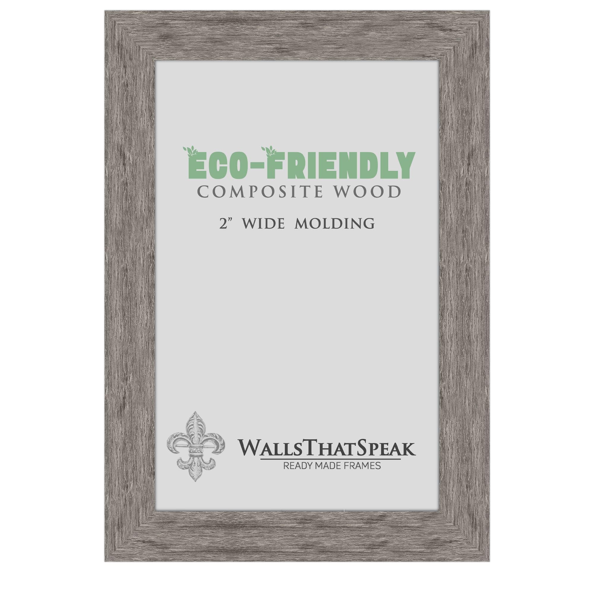 Amazon.com - wallsthatspeak 17x23 Gray Barnwood Picture Frame for ...