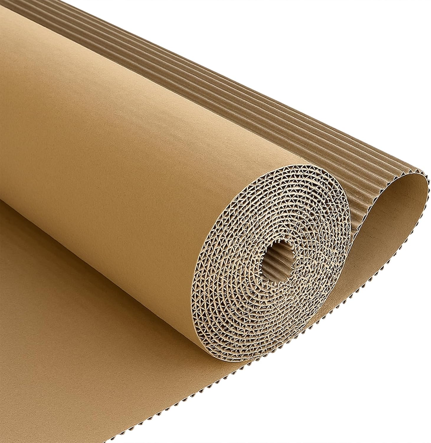 Amazon.com: Corrugated Cardboard Roll, 17 x 235 Inches Large Cardboard ...