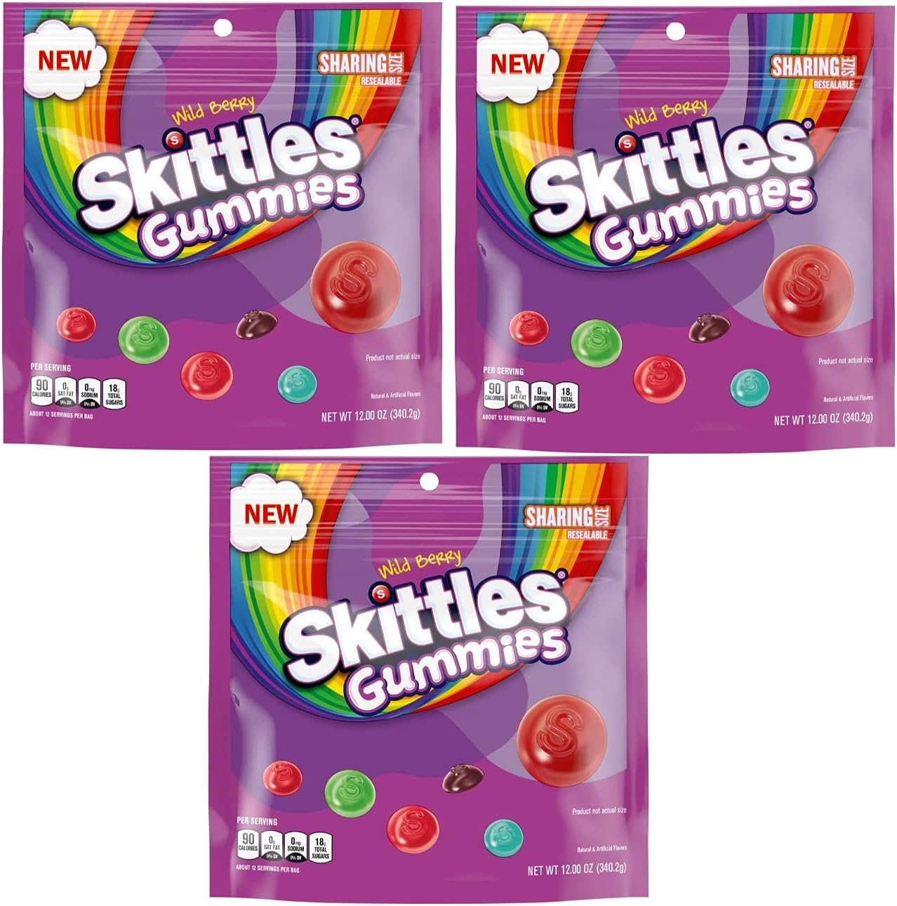 Amazon.com : SKITTLES Original Gummy Candy, 5.8 oz Bag : Grocery ...