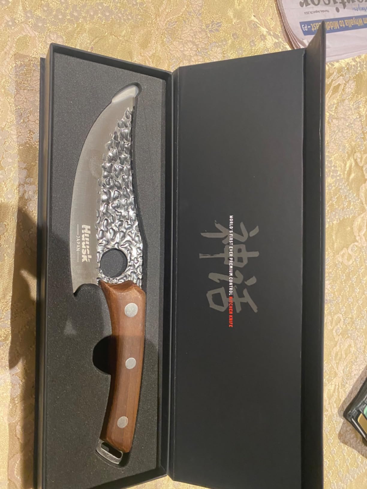 Huusk Chef Knife 11 inch, Kitchen Knives for Cutting, Chopping, Boning ...