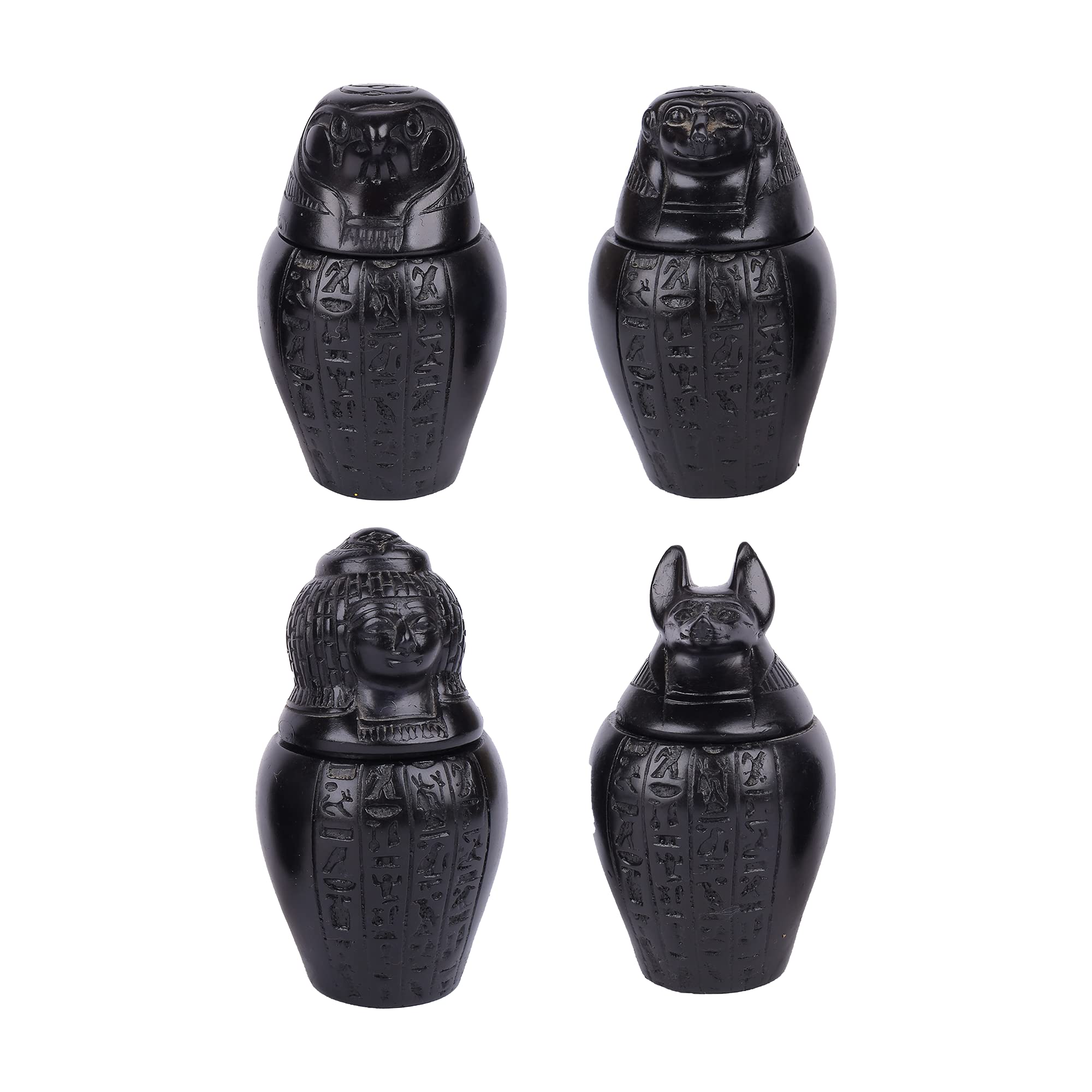 Amazon.com: Ancient Egyptian Set of canopic jars made of polystone ...