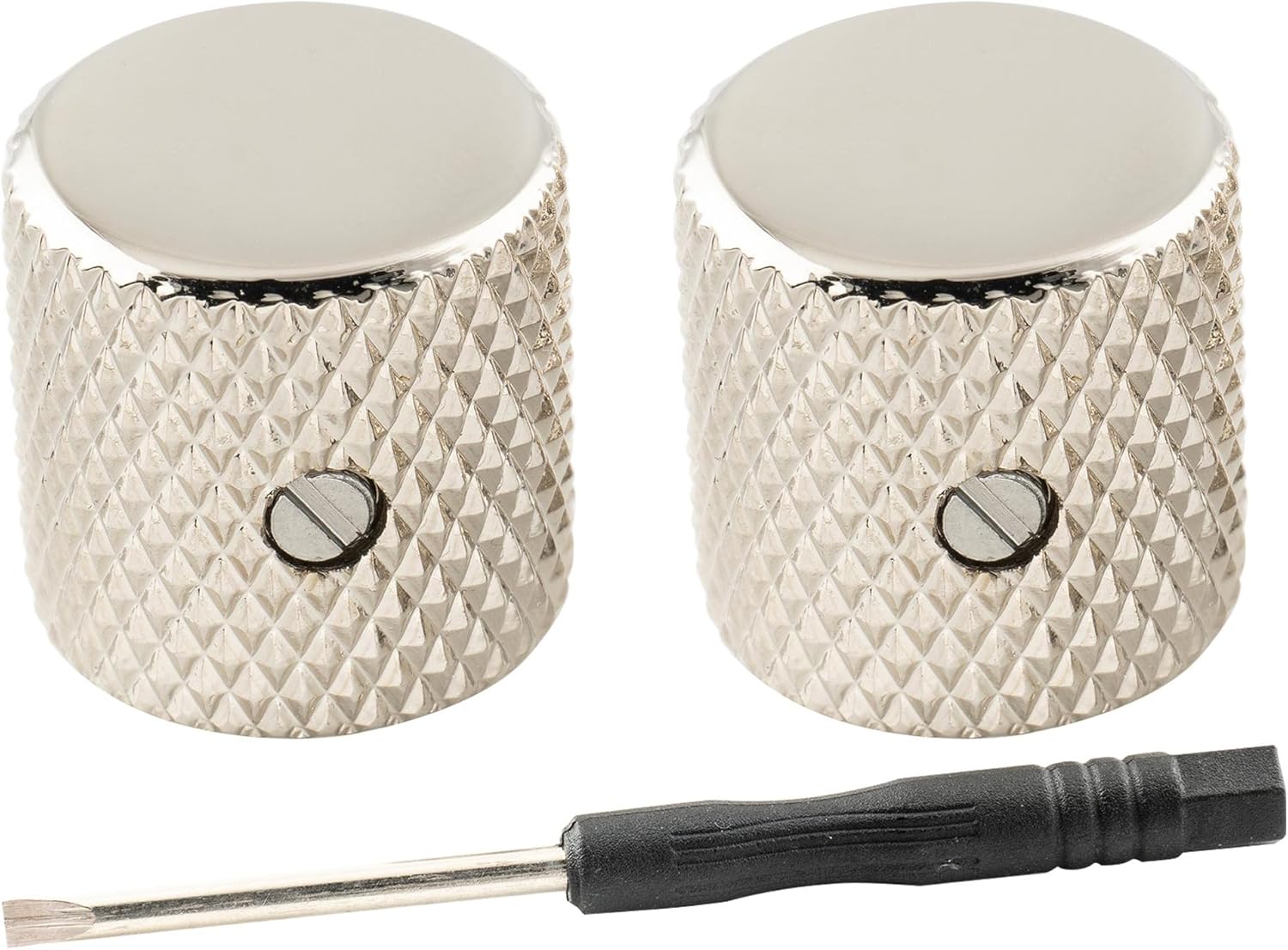 Amazon.com: Musiclily Pro 6mm Steel Flat Top Dome Knobs Guitar Volume ...