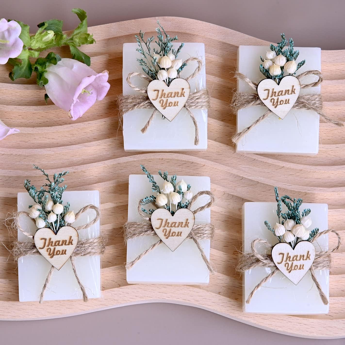 Amazon.com: Heigble 36 Pcs Wedding Soaps Gifts for Guests Handmade Baby ...