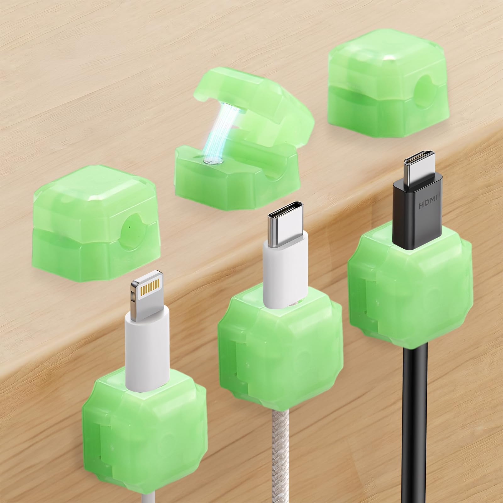 10 Piezas Organizador de Cables Magnético, Estirar el Cable Fácilmente ...