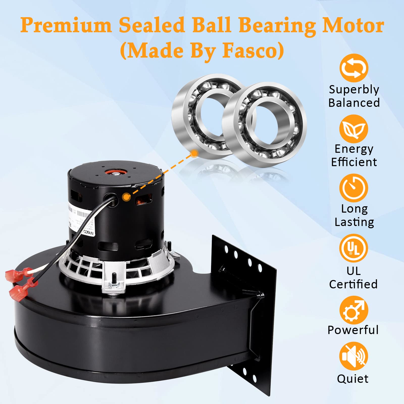 Snapklik.com : Criditpid Replacement PU-4C442 Convection Blower Fan For ...