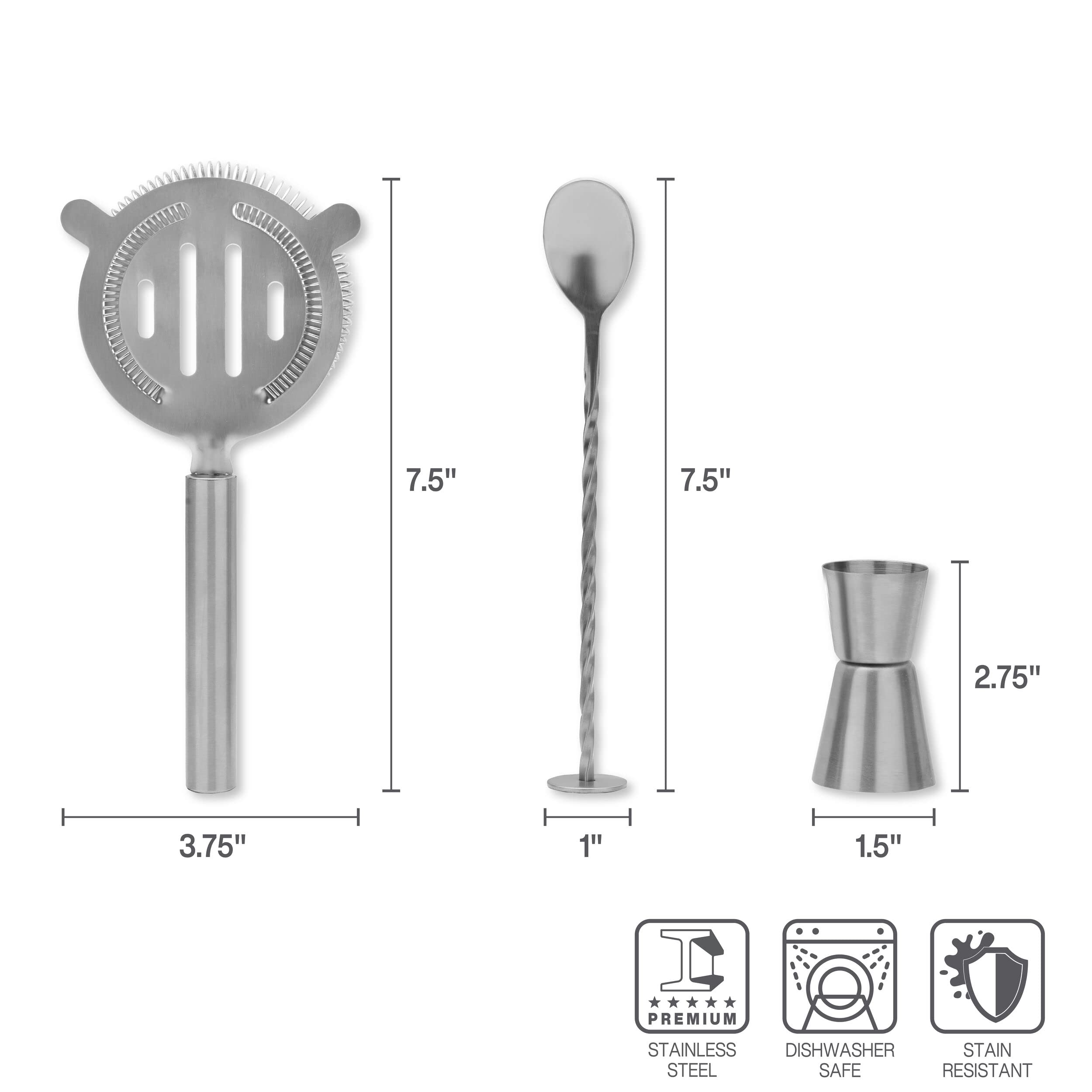 Snapklik.com : Houdini 5 Piece Bar Tool Set