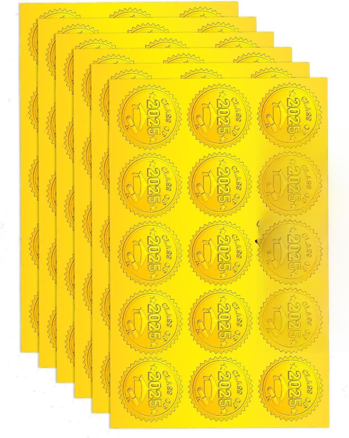 Amazon.com : Zonon 240 Pcs Class of 2025 Graduation Embossed Seals 2 ...