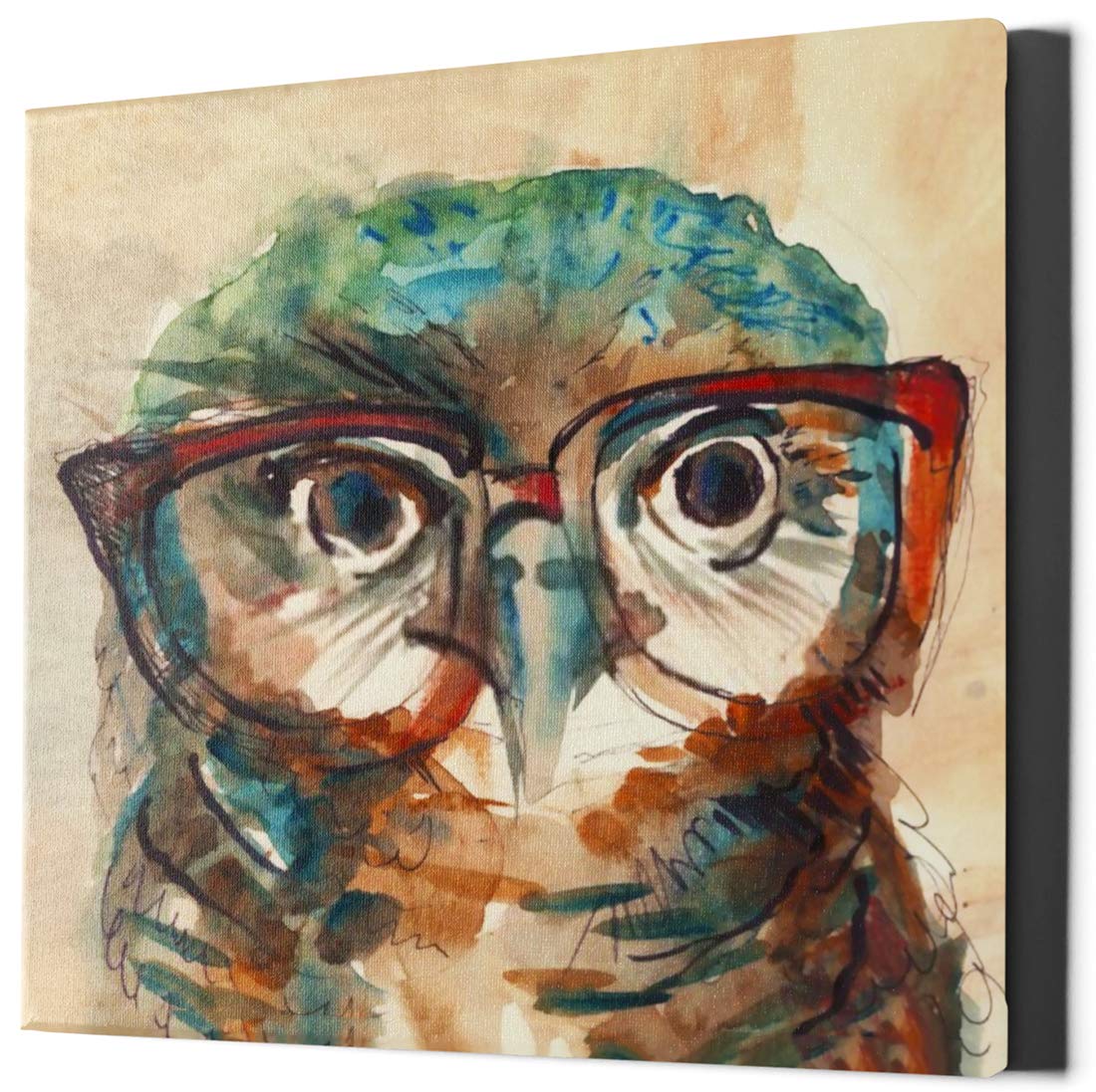 Hipster Art Owl