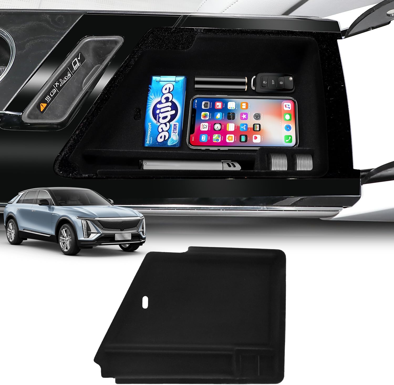 Amazon.com: EMZ Center Console Organizer Compatible with Cadillac Lyriq ...