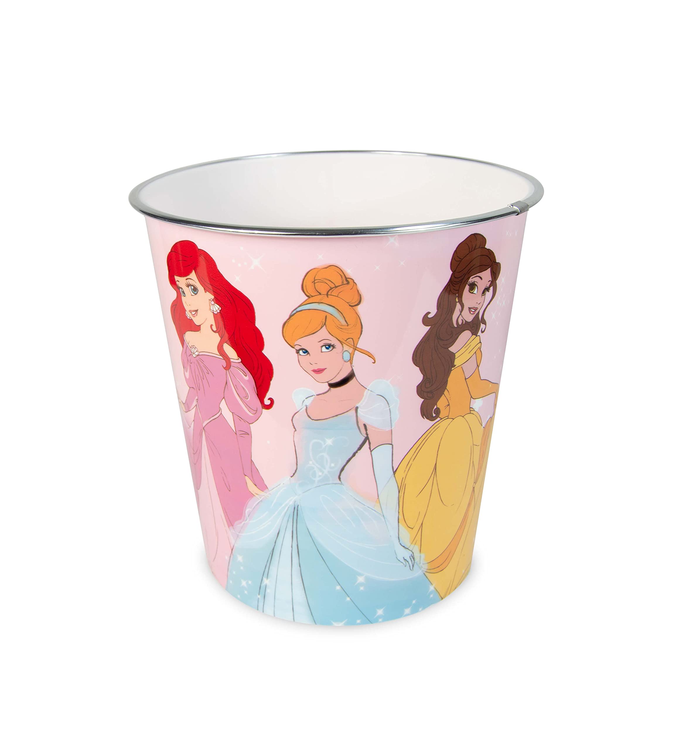 Buy Disney Princess, Compact Waste Basket Garbage Can for Kid's Bedroom ...