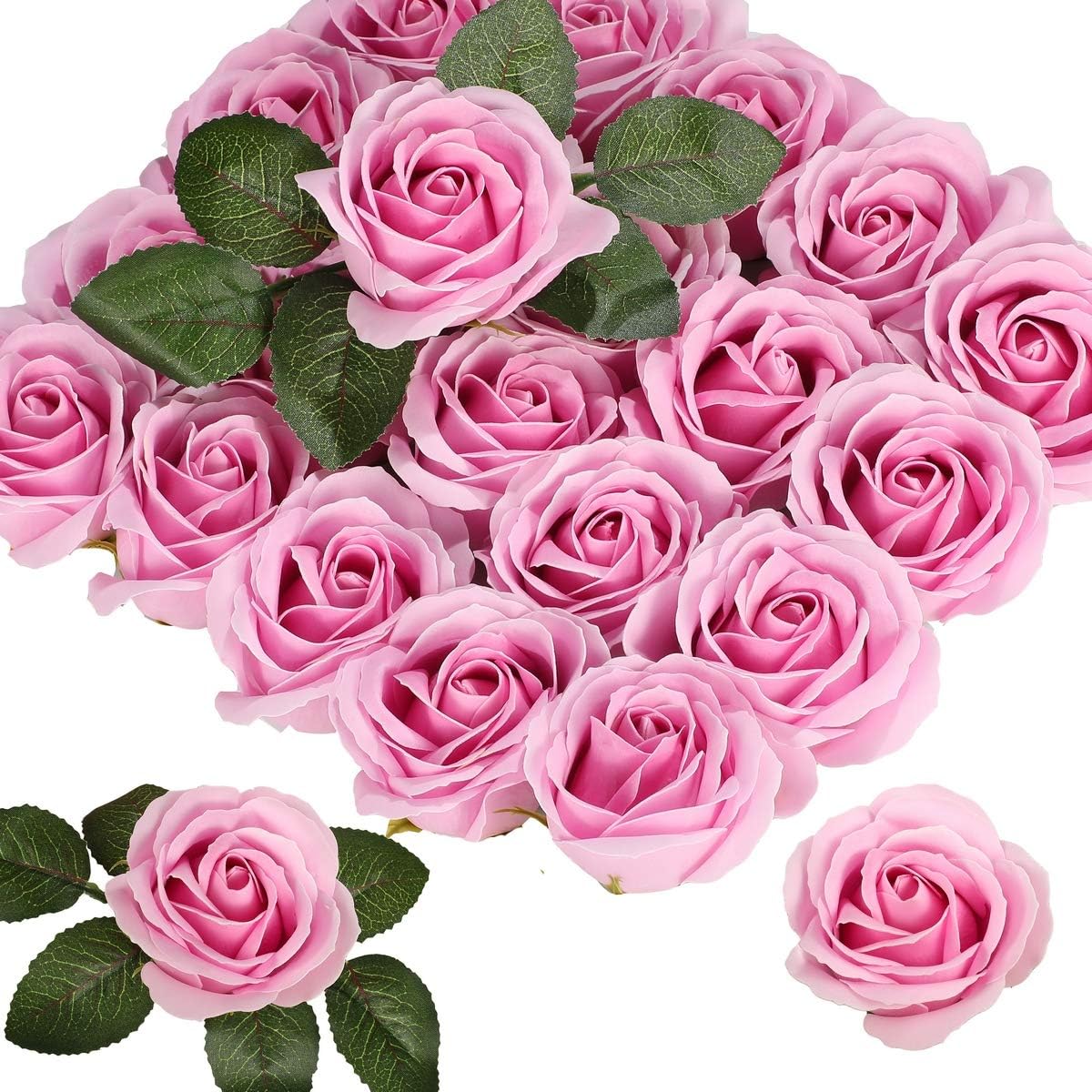 Amazon.com: Gigiana Artificial Flowers 50pcs Extremely Real Looking and ...