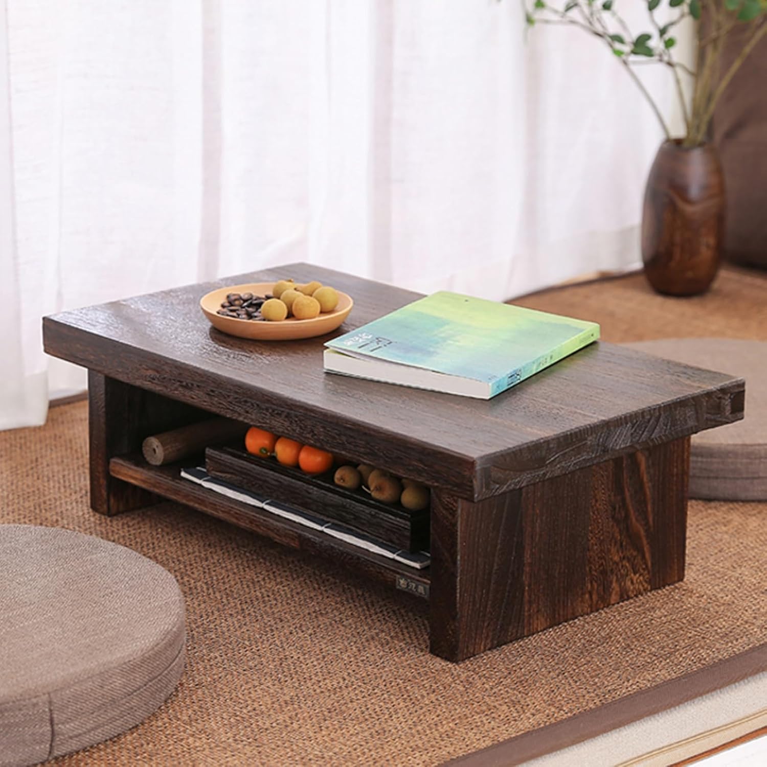 Amazon.com: Low Height Wooden Table Stylish Coffee Table, Card Table ...
