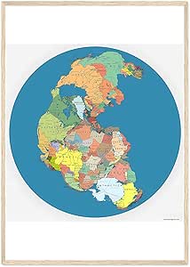 Amazon.com - Pangaea Politica By Massimo Pietrobon - Poster - Map Posters