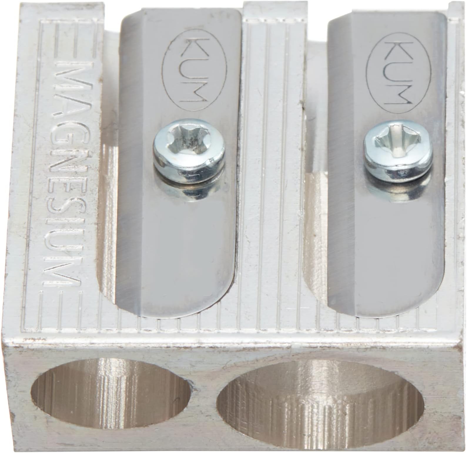 Kum 2-hole Pencil Sharpener Magnesium Alloy Wedge Profile : Amazon.co ...