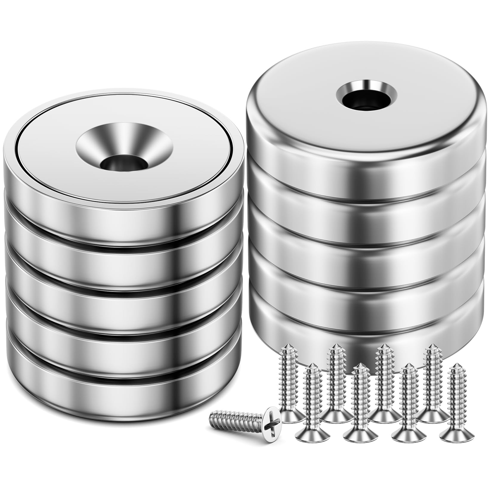 Amazon.com: WUDIME 10 Pack Magnets with Stainless Screws for Wall ...