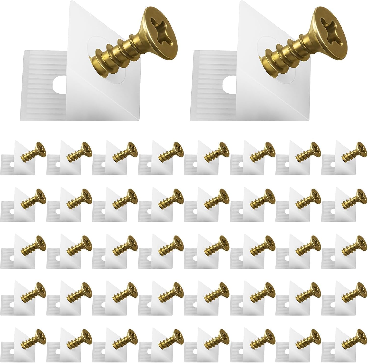 Amazon.com: 52PCS Plastic Drawer Support Brackets/Sagging Support ...