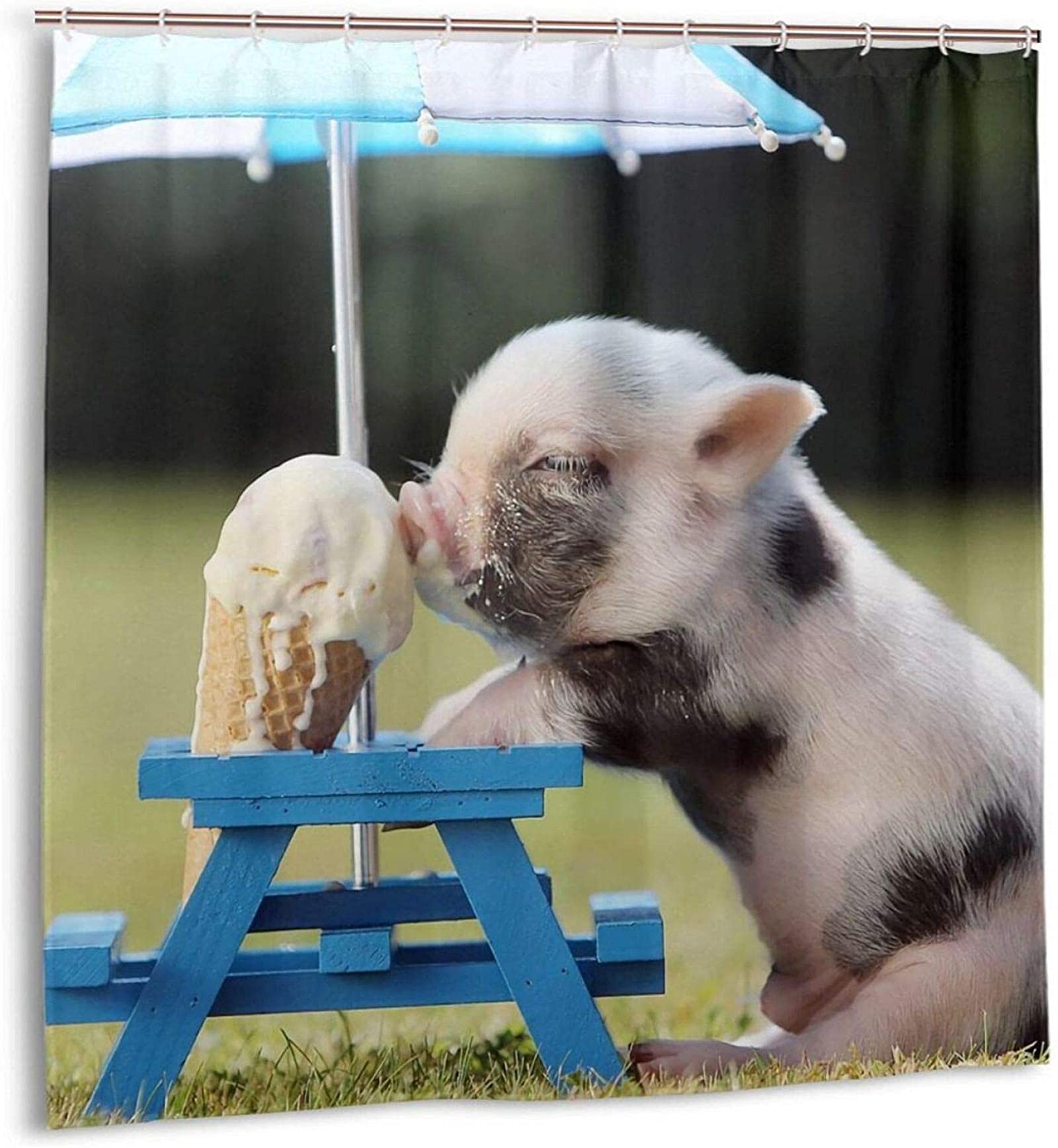 Pig Eating Ice Cream Table