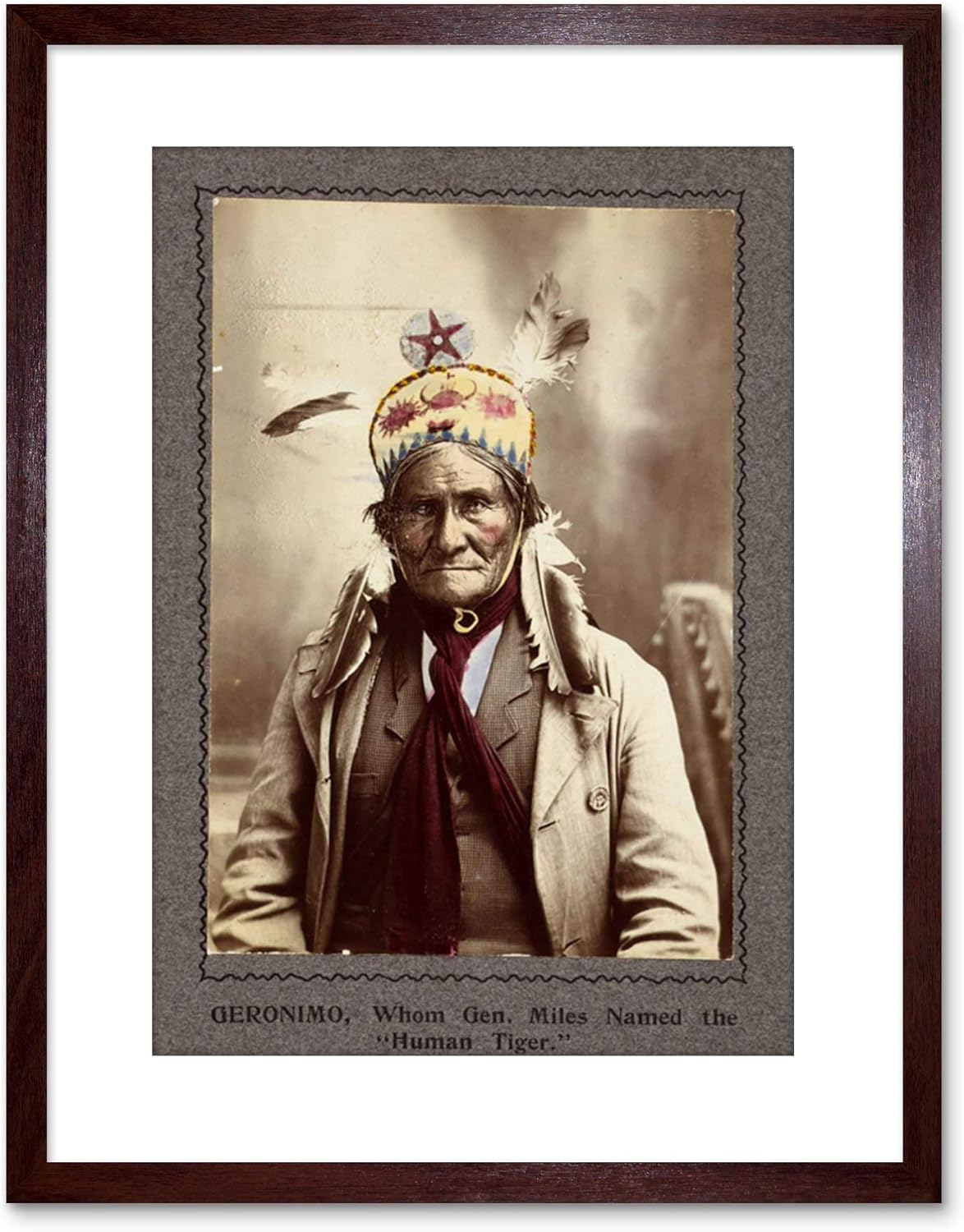 Amazon.com: 9x7 '' PHOTO CHIEF GERONIMO NATIVE AMERICAN INDIAN FRAMED ...