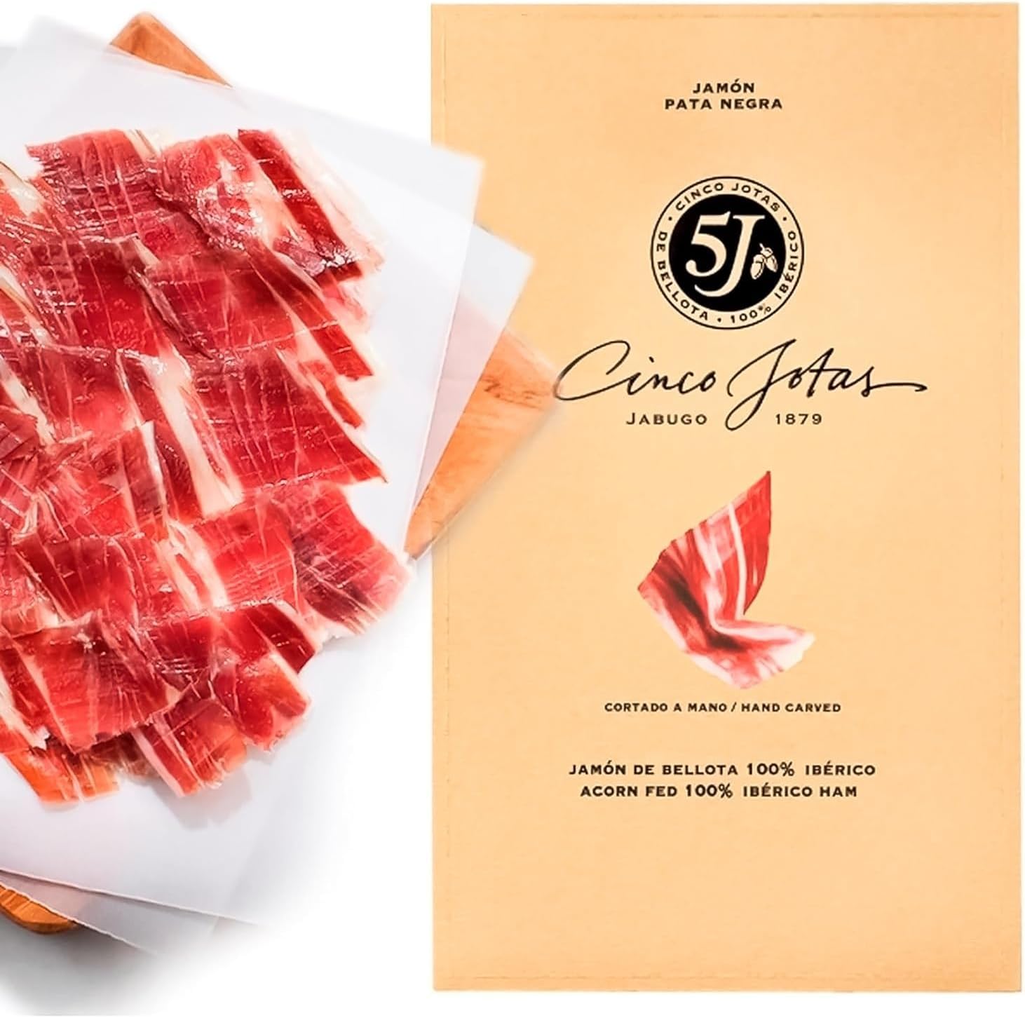 Amazon.com: Cinco Jotas' Hand-Carved Acorn-Fed 100% Iberico de Bellota ...