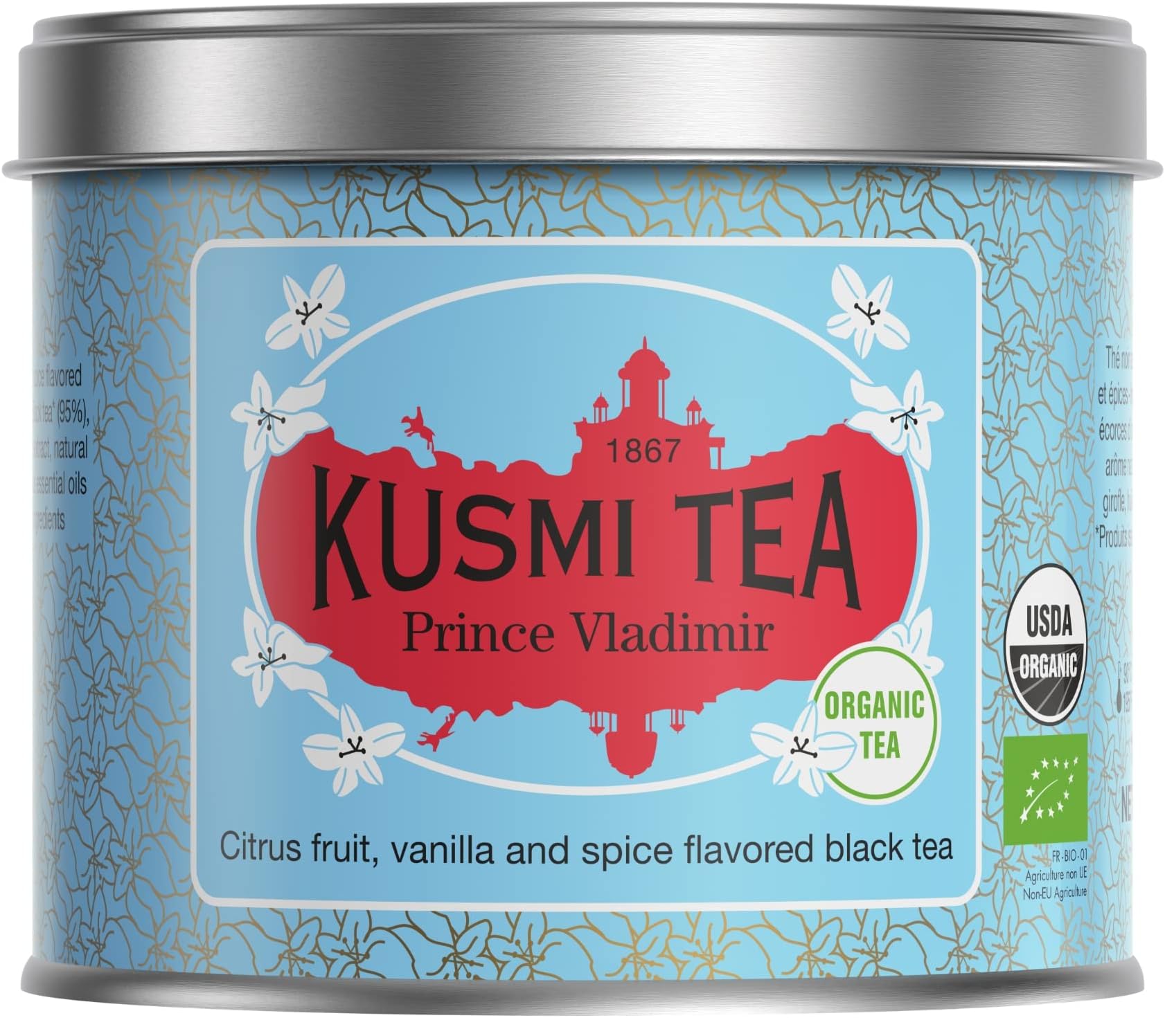 Amazon.com : Kusmi Tea English Breakfast - 3.5 oz Loose Tea Tin ...