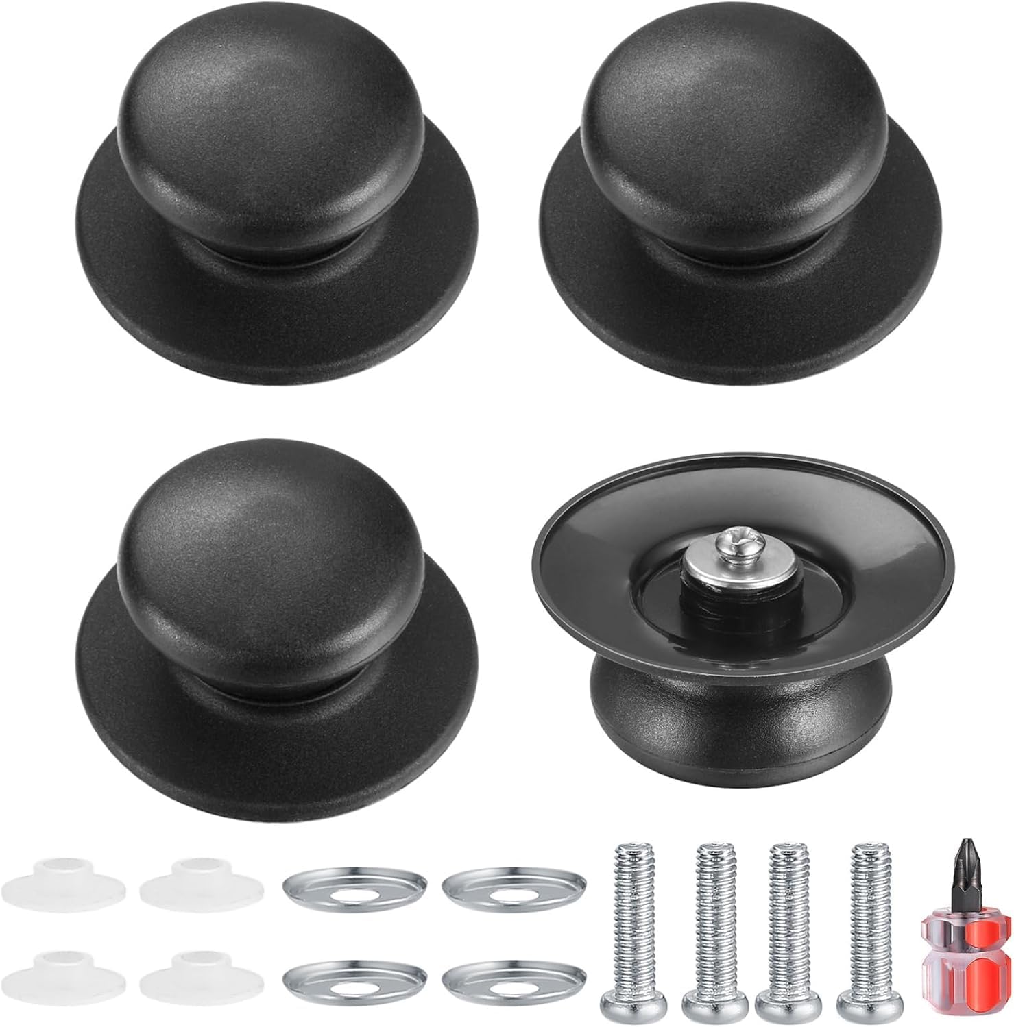 Amazon.com: Pot Lid Top Replacement Knob 2 Pack - Silicone Glass ...