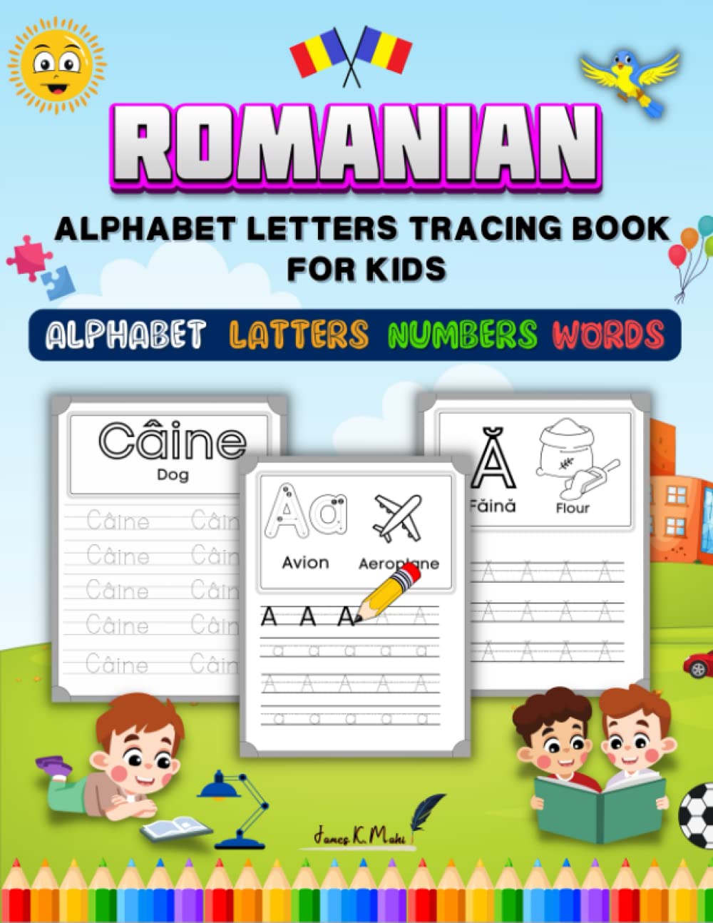 Romanian Alphabet Letters Tracing Book Learn To Write Romanian Words | Desertcart KUWAIT