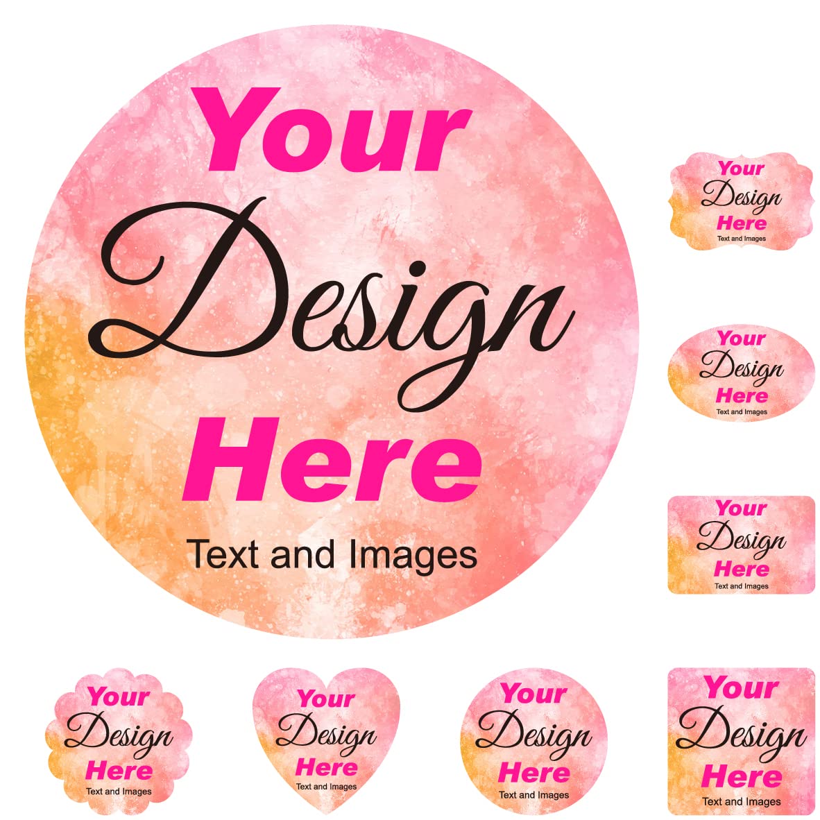 Amazon.com : 50-1000 Custom Stickers for Business Logo Customized ...