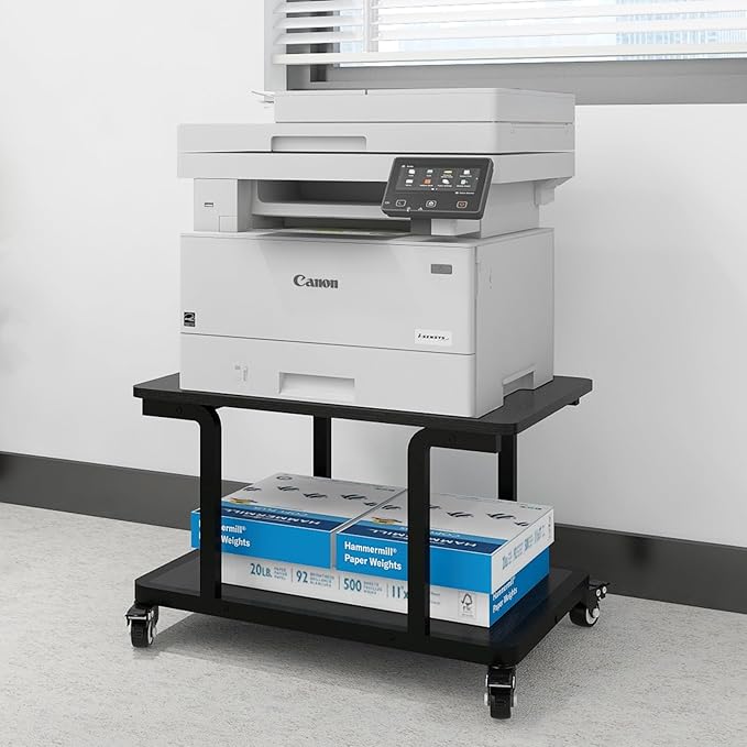 Natwind 2 Tier Laser Printer Stand, 60x50cm Large Printer Table Copier ...
