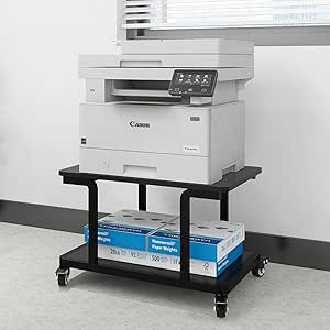 PUNCIA 2-Tier Laser Printer Stand with Storage Shelf 60x50x38cm Large ...