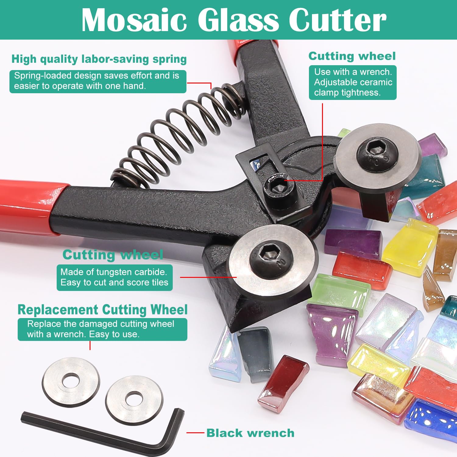 Snapklik.com : Weideer Glass Cutters Tools,Glass Cutter, Mosaic Wheeled ...