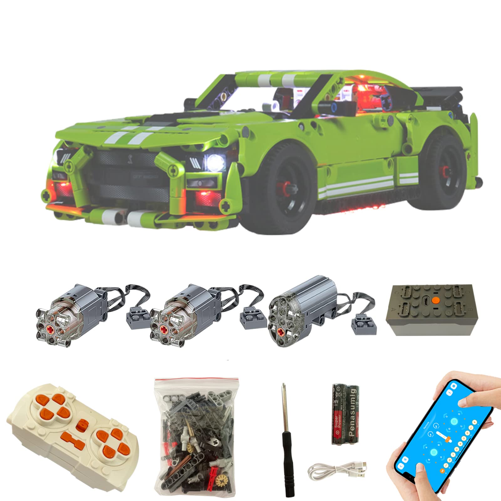 Buy Grey Feather 4TH Generation Upgraded Super Motor Pack for LEGO ...